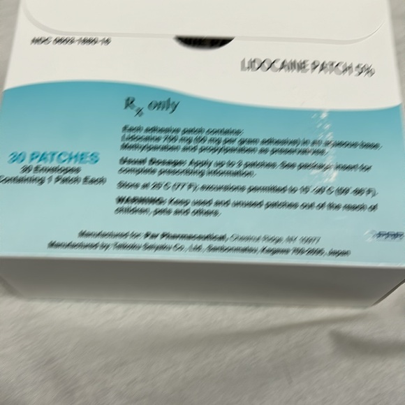 LIDOCAINE | Other | Lidocaine 5 Patches 3ct New Unopened Box Current ...
